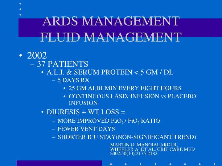 PPT - MANAGEMENT OF ARDS PowerPoint Presentation - ID:4810075