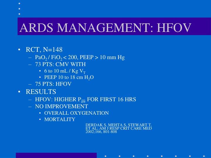 PPT - MANAGEMENT OF ARDS PowerPoint Presentation - ID:4810075