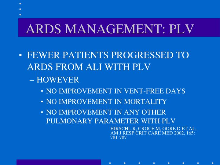 PPT - MANAGEMENT OF ARDS PowerPoint Presentation - ID:4810075