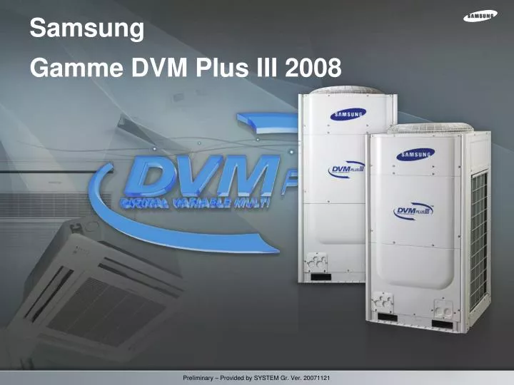 PPT - Samsung Gamme DVM Plus III 2008 PowerPoint Presentation, free ...