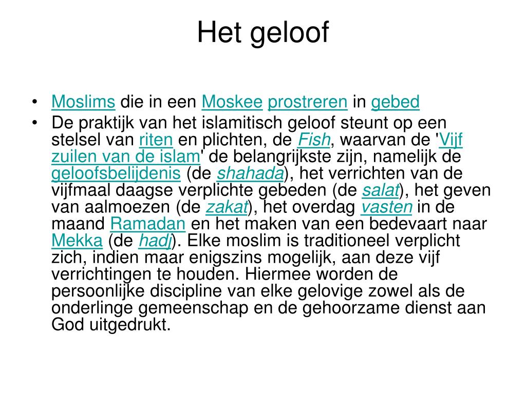 PPT - gemaakt door Ibrahim en Mikail De Islam PowerPoint Presentation ...