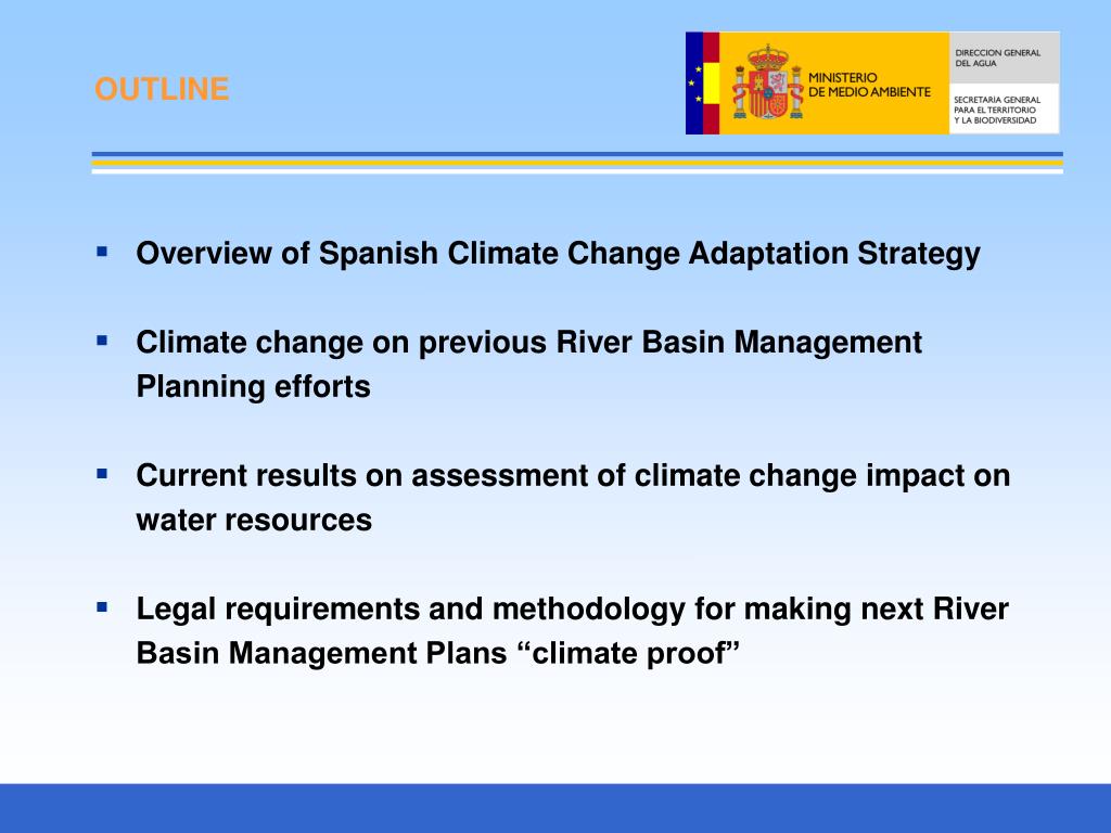 PPT - CLIMATE CHANGE AND WATER MAKING RIVER BASIN MANAGEMENT PLANS ...