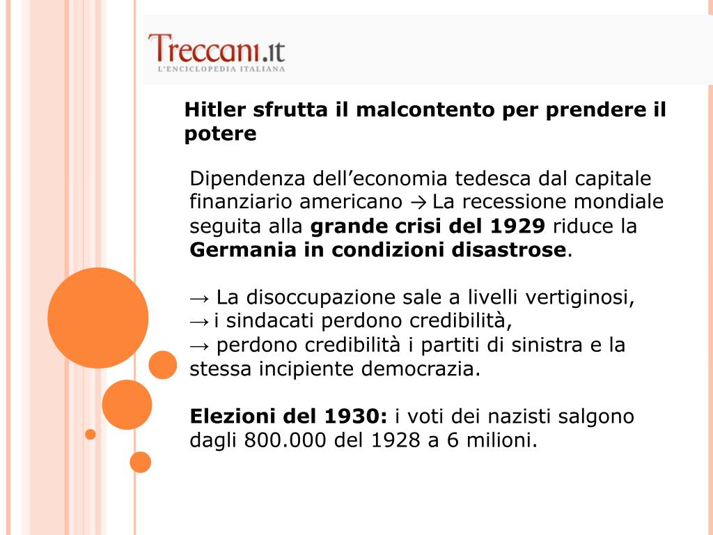 PPT - Il nazismo al potere La caduta della Repubblica di Weimar e l ...