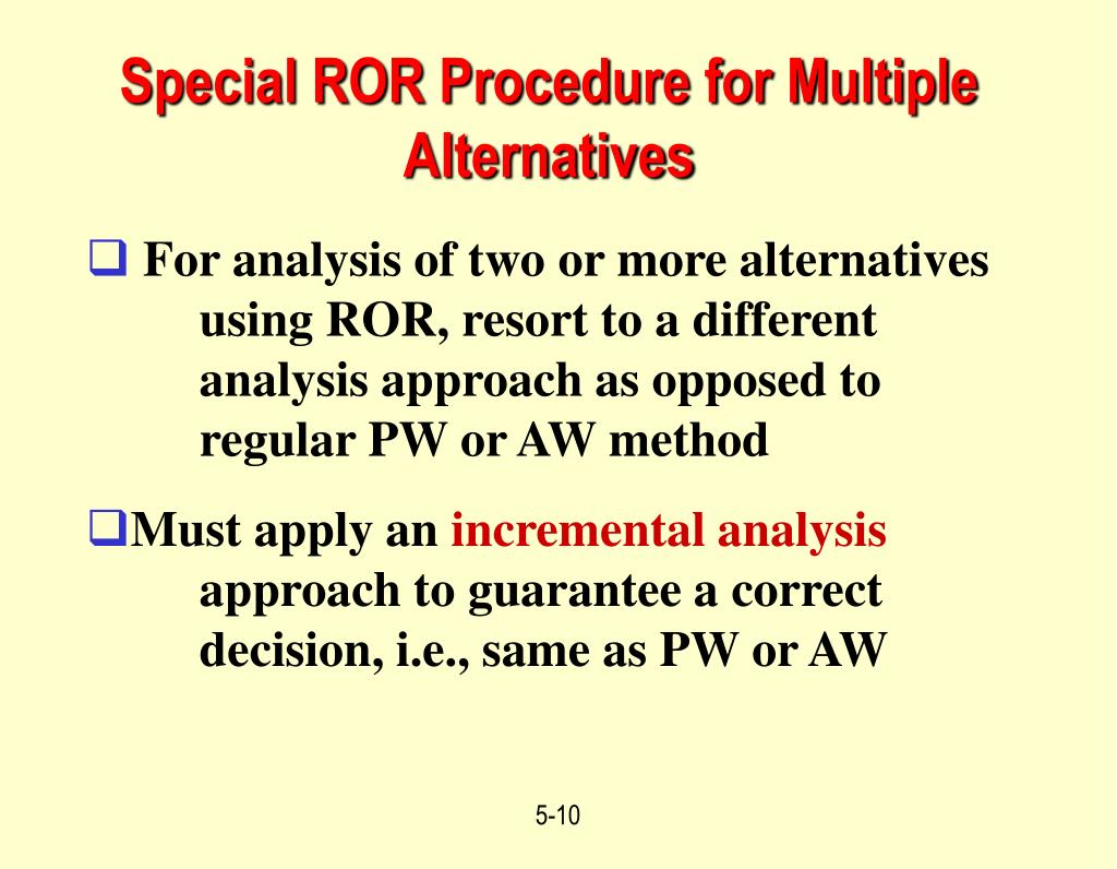 PPT Chapter 5 Rate Of Return Analysis Single Alternative PowerPoint PPT Chapter 5 Rate Of Return Analysis Single Alternative PowerPoint