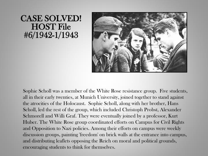PPT - The White Rose Resistance Group PowerPoint Presentation - ID:4813838