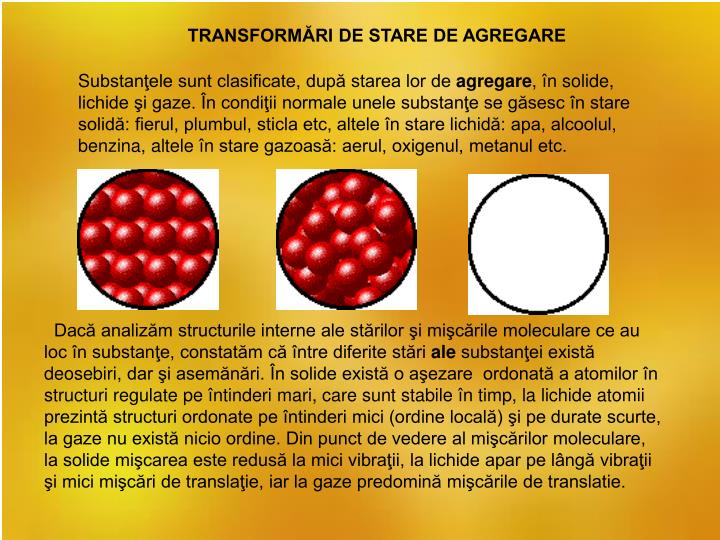 PPT - TRANSFORMĂRI DE STARE DE AGREGARE PowerPoint Presentation - ID ...