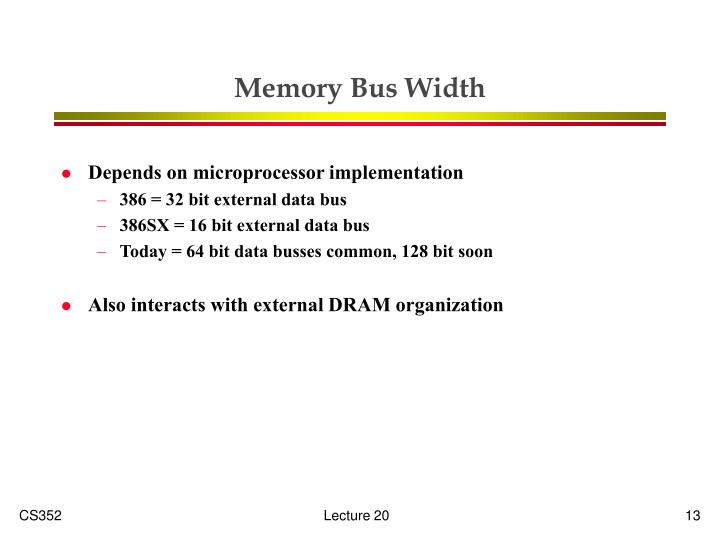 PPT - Lecture 20: Main Memory PowerPoint Presentation - ID:4814585