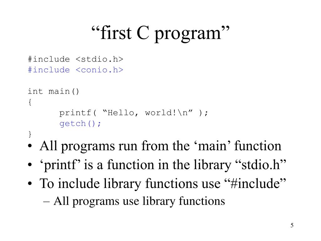 Ppt Programming Languages 1 Introduction To C Data Types Operators Io Control