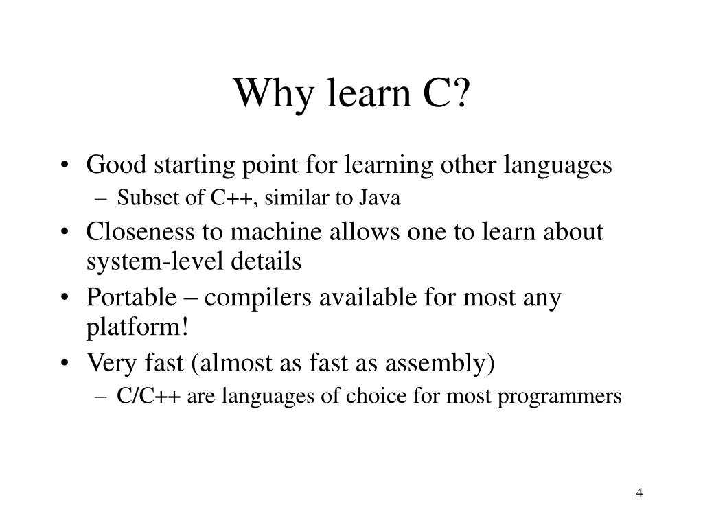 Ppt Programming Languages 1 Introduction To C Data Types Operators Io Control
