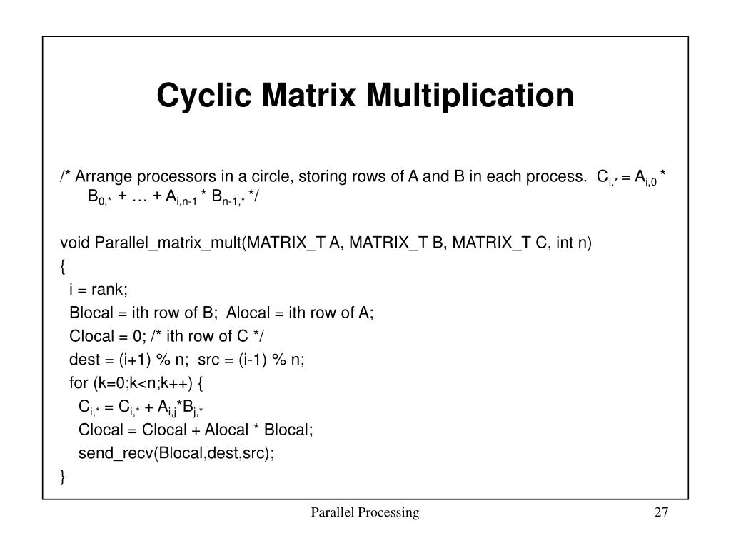 Ppt Parallel Processing Cs 676 Lecture 8 Grouping Data And Communicators In Mpi Powerpoint