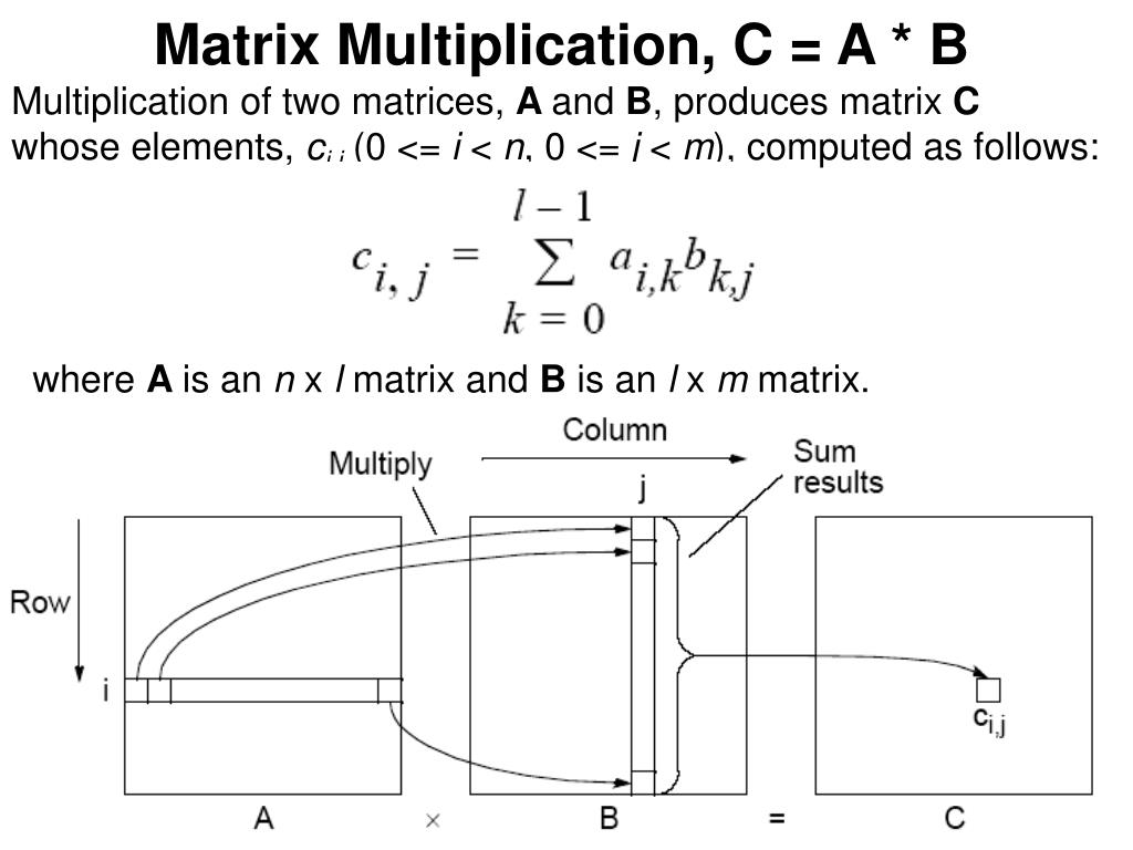 Ppt Numerical Algorithms • Parallelizing Matrix Multiplication • Solving A System Of Linear 3578