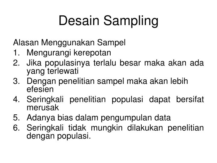 PPT - Metode dan Penentuan Sampel PowerPoint Presentation - ID:4814865