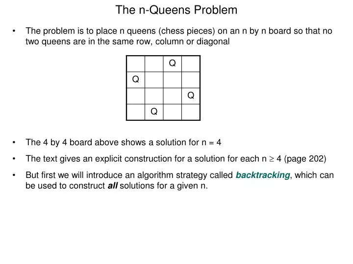 PPT - The n-Queens Problem PowerPoint Presentation, free download - ID ... PPT - The n-Queens Problem PowerPoint Presentation, free download - ID ...