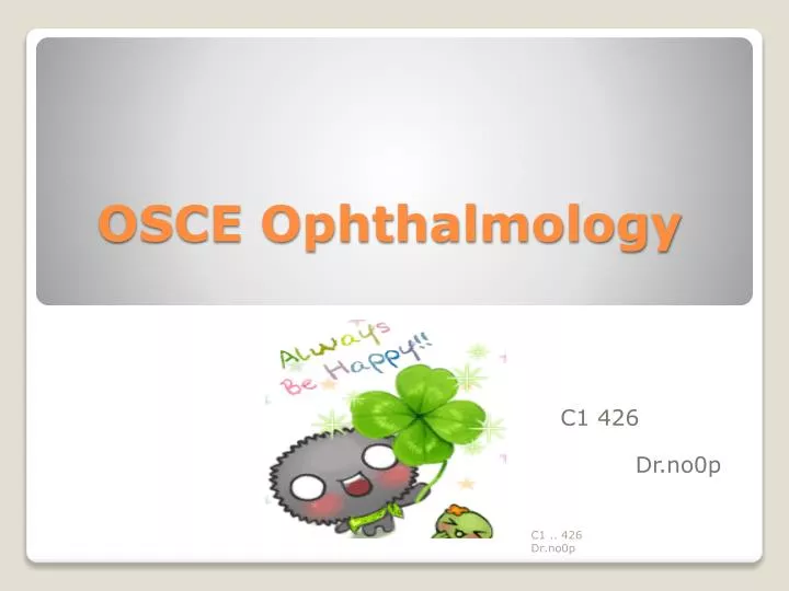 PPT - OSCE Ophthalmology PowerPoint Presentation, free download - ID ...