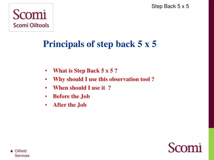 PPT - What is Step Back 5 x 5 ? Why should I use this observation tool ...