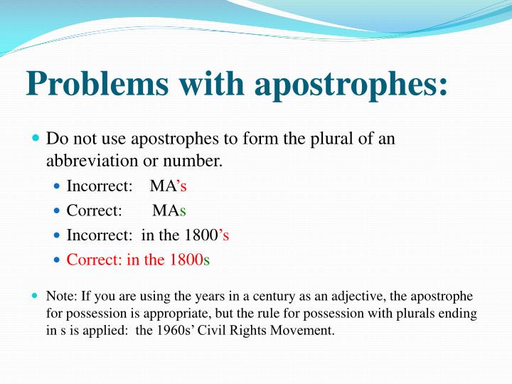 PPT - Apostrophes PowerPoint Presentation - ID:4816841