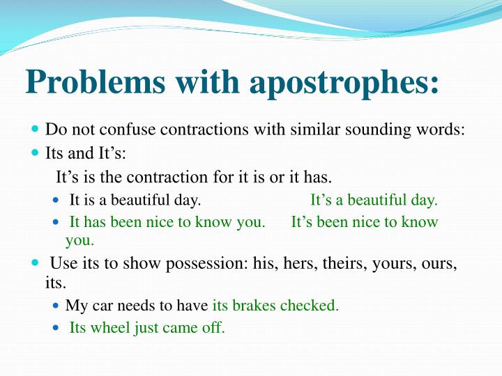 PPT - Apostrophes PowerPoint Presentation - ID:4816841