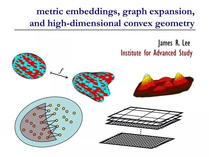 PPT - metric embeddings, graph expansion, and high-dimensional convex geometry PowerPoint ...