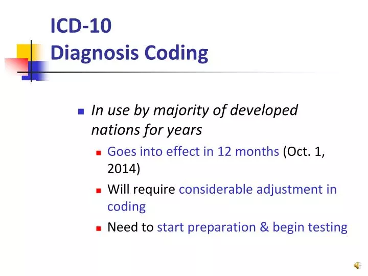 PPT - ICD-10 Diagnosis Coding PowerPoint Presentation, free download ... PPT - ICD-10 Diagnosis Coding PowerPoint Presentation, free download ...