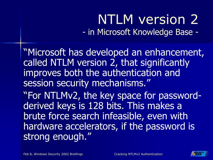 PPT - Cracking NTLMv2 Authentication PowerPoint Presentation - ID:4817671