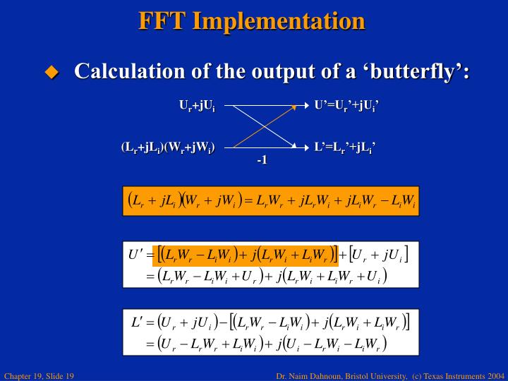 PPT - Chapter 19 Fast Fourier Transform (FFT) (Theory and ...