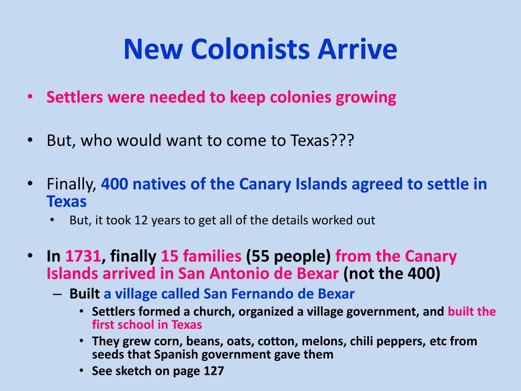 PPT - Chapter 6 Spanish Settlement in Texas 1650-1800 PowerPoint ...