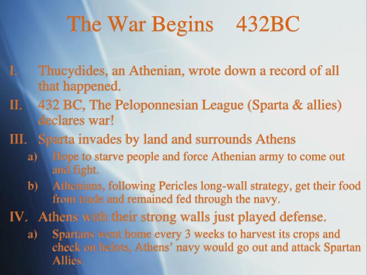 PPT - The Peloponnesian War 431-404 BC PowerPoint Presentation - ID:4818698
