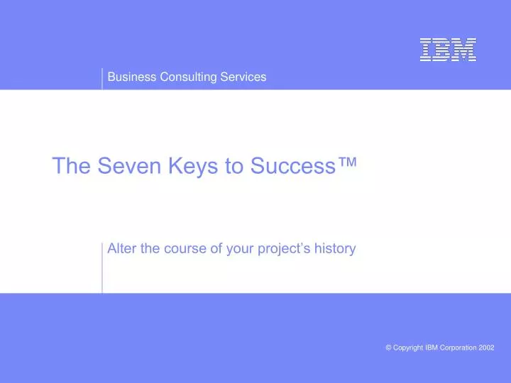 PPT - The Seven Keys to Success™ PowerPoint Presentation, free download ...
