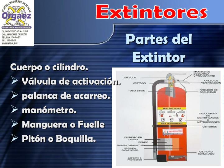 PPT - Extintores Orgaez PowerPoint Presentation - ID:4819619