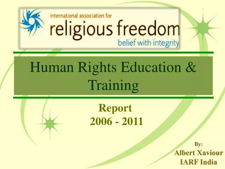 PPT - Human Rights Education & Training PowerPoint Presentation, free ...