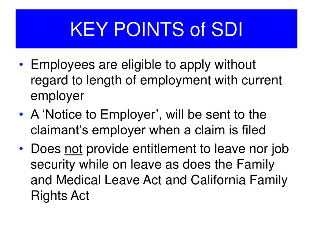 PPT - California State Disability Insurance: Disability Insurance and ...