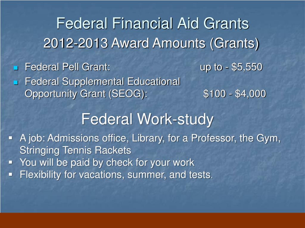 PPT - Understanding The Financial Aid Process Make the Right College ...