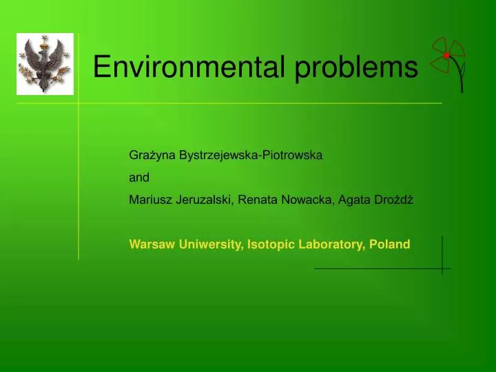 PPT - Environmental problems PowerPoint Presentation, free download ...