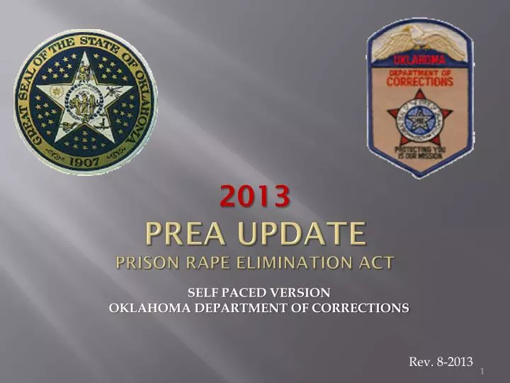 PPT - PREA UPDATE PRISON RAPE ELIMINATION ACT PowerPoint Presentation ...