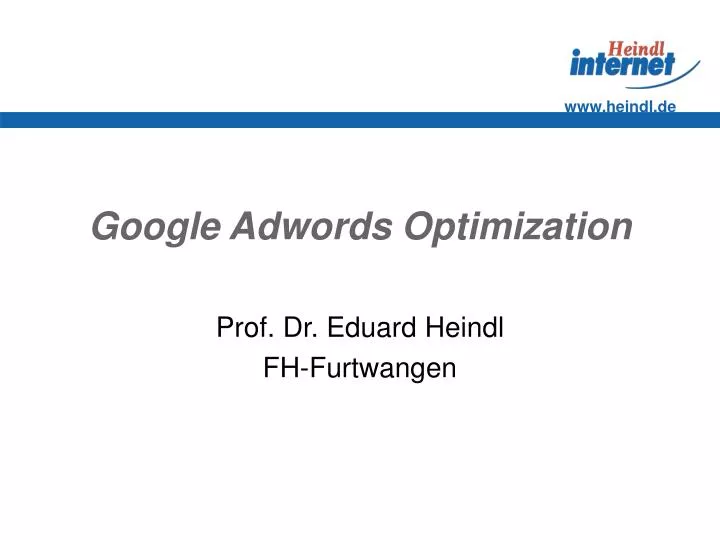 PPT - Google Adwords Optimization PowerPoint Presentation, free ...