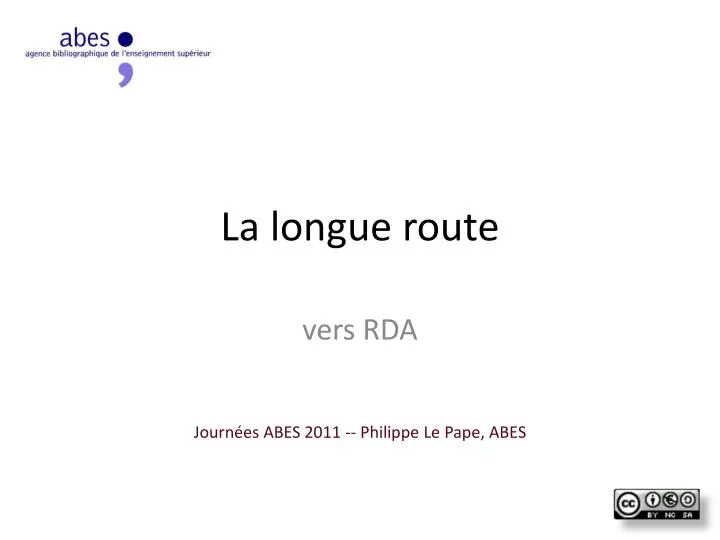 PPT - La longue route PowerPoint Presentation, free download - ID:4822435