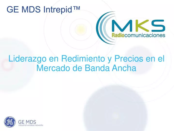 PPT - GE MDS Intrepid™ PowerPoint Presentation, free download - ID:4822592