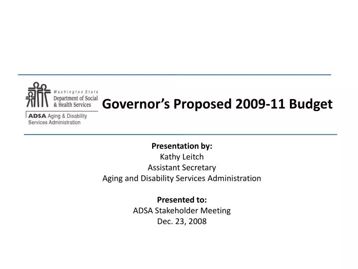 PPT - Governor’s Proposed 2009-11 Budget PowerPoint Presentation, free ... PPT - Governor’s Proposed 2009-11 Budget PowerPoint Presentation, free ...