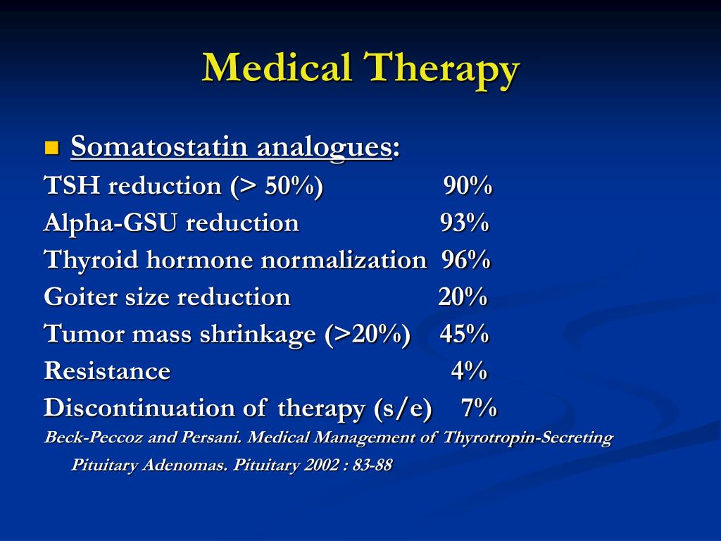 PPT - TSH SECRETING TUMORS: AN UPDATE AND THE ISRAELI EXPERIENCE ...