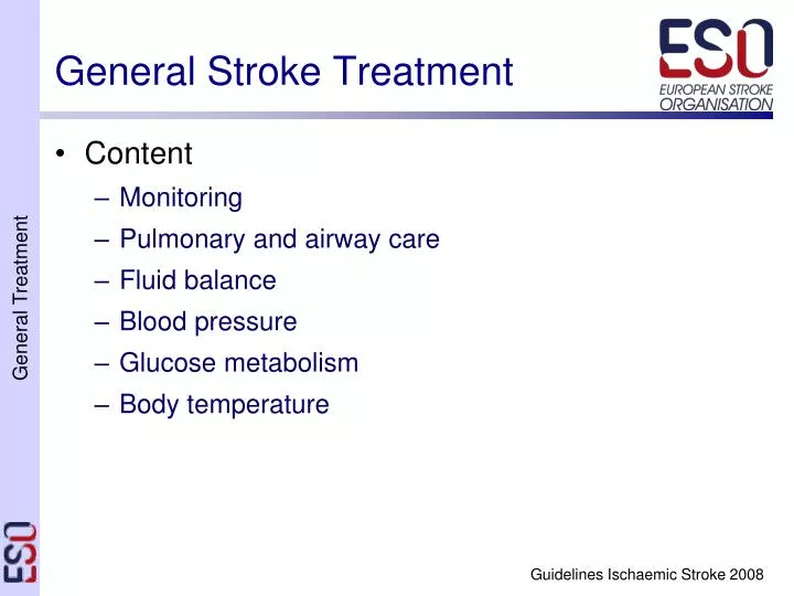 PPT - General Stroke Treatment PowerPoint Presentation, free download ...