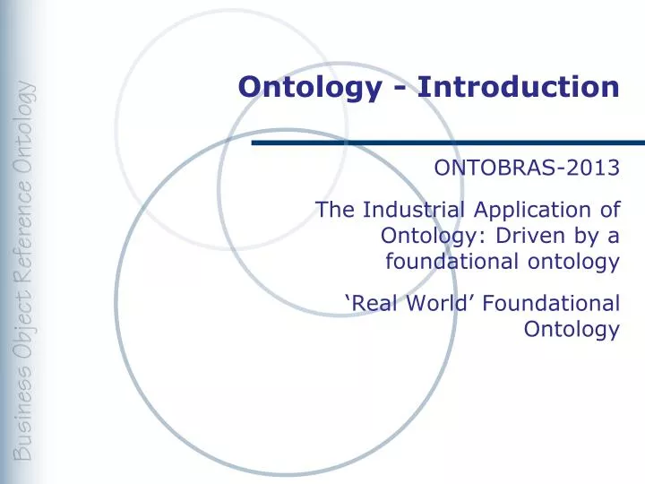 PPT - Ontology - Introduction PowerPoint Presentation, free download ...