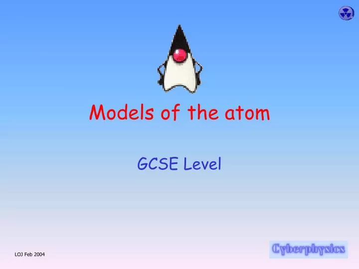 PPT - Models of the atom PowerPoint Presentation, free download - ID ...