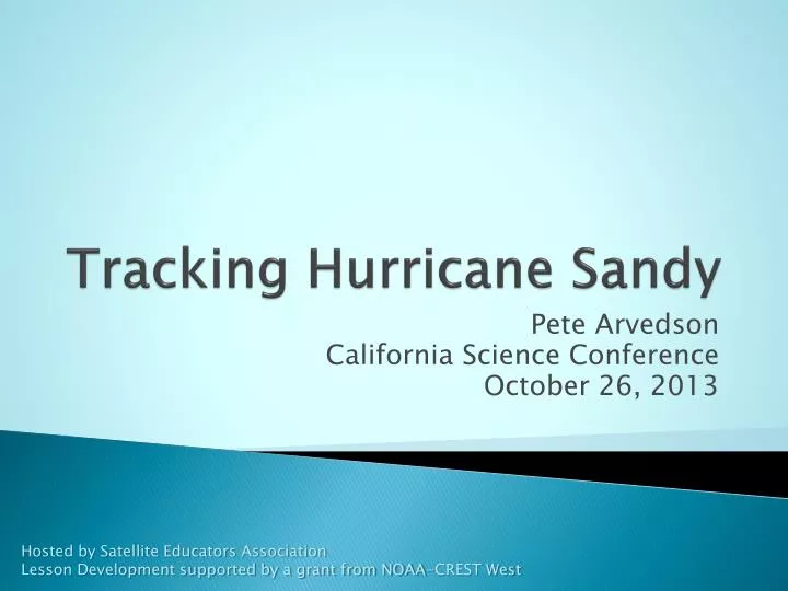 PPT - Tracking Hurricane Sandy PowerPoint Presentation, free download ...