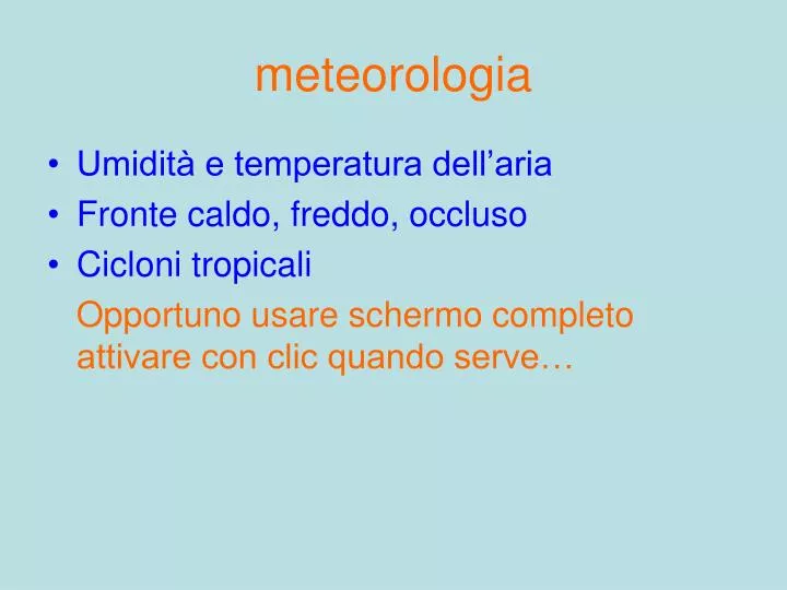 PPT - meteorologia PowerPoint Presentation, free download - ID:4826001