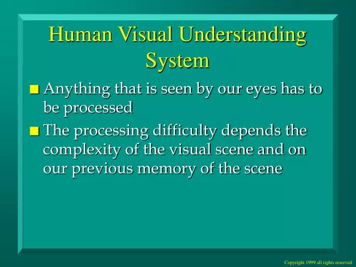 PPT - Human Visual Understanding System PowerPoint Presentation, free ...