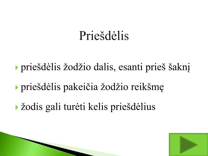 PPT - Reikšminės žodžio dalys PowerPoint Presentation - ID:4827012
