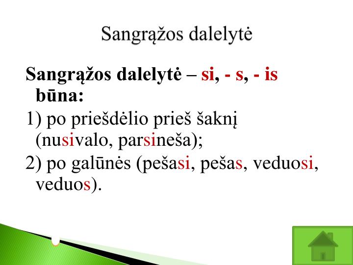 PPT - Reikšminės žodžio dalys PowerPoint Presentation - ID:4827012
