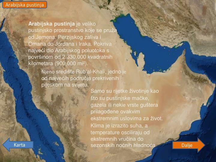 PPT - Pustinje Sahara Aarabijska pustinja Gobi Kalahari Velika ...