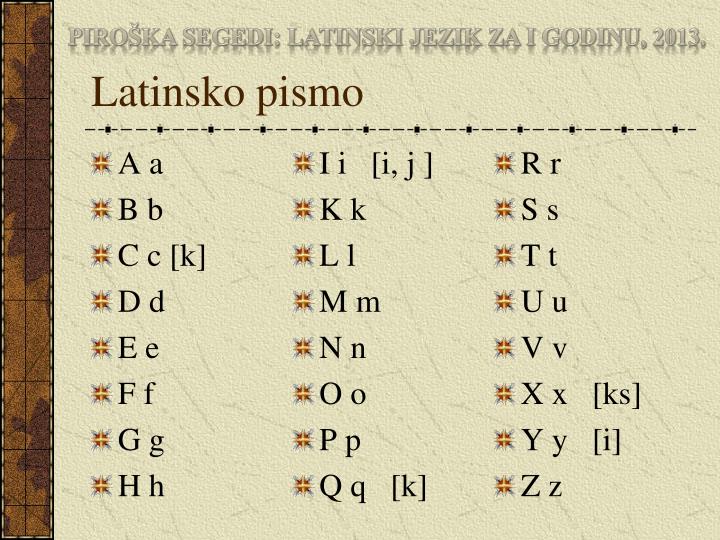 PPT - Latinski jezik PowerPoint Presentation - ID:4827269