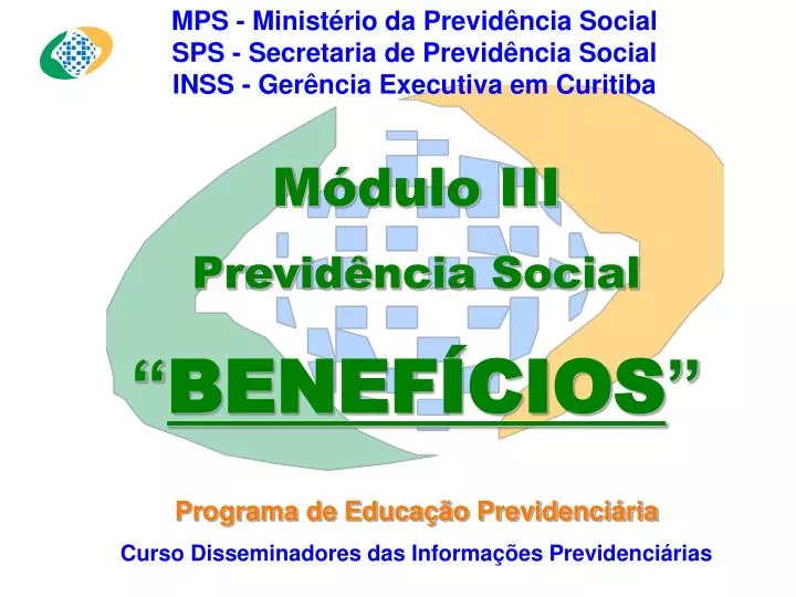 PPT - MPS - Ministério da Previdência Social SPS - Secretaria de ...
